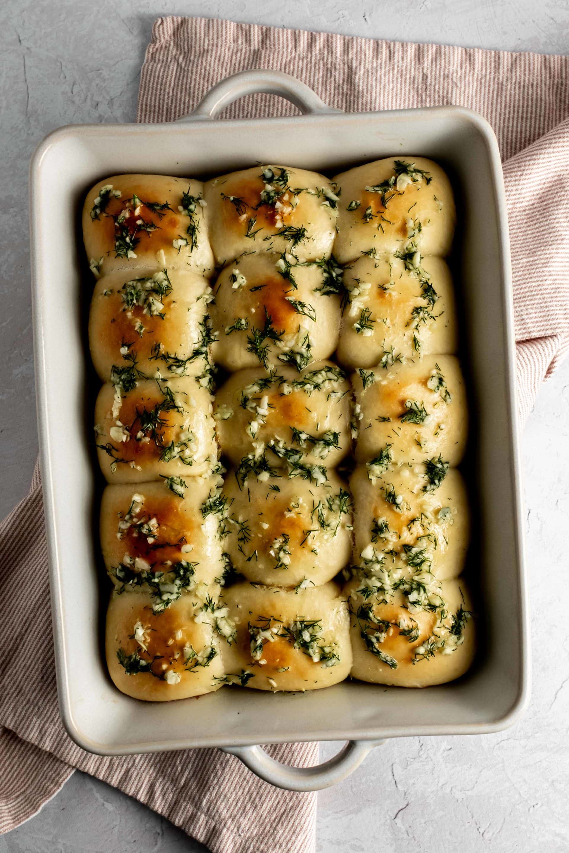 Pampushky (Ukrainian Garlic Rolls) - Whisked Away Kitchen