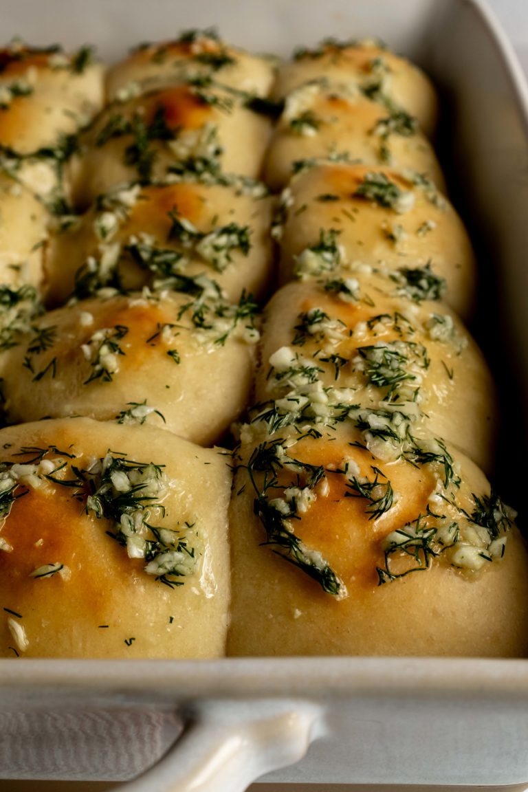 Pampushky (Ukrainian Garlic Rolls) - Whisked Away Kitchen