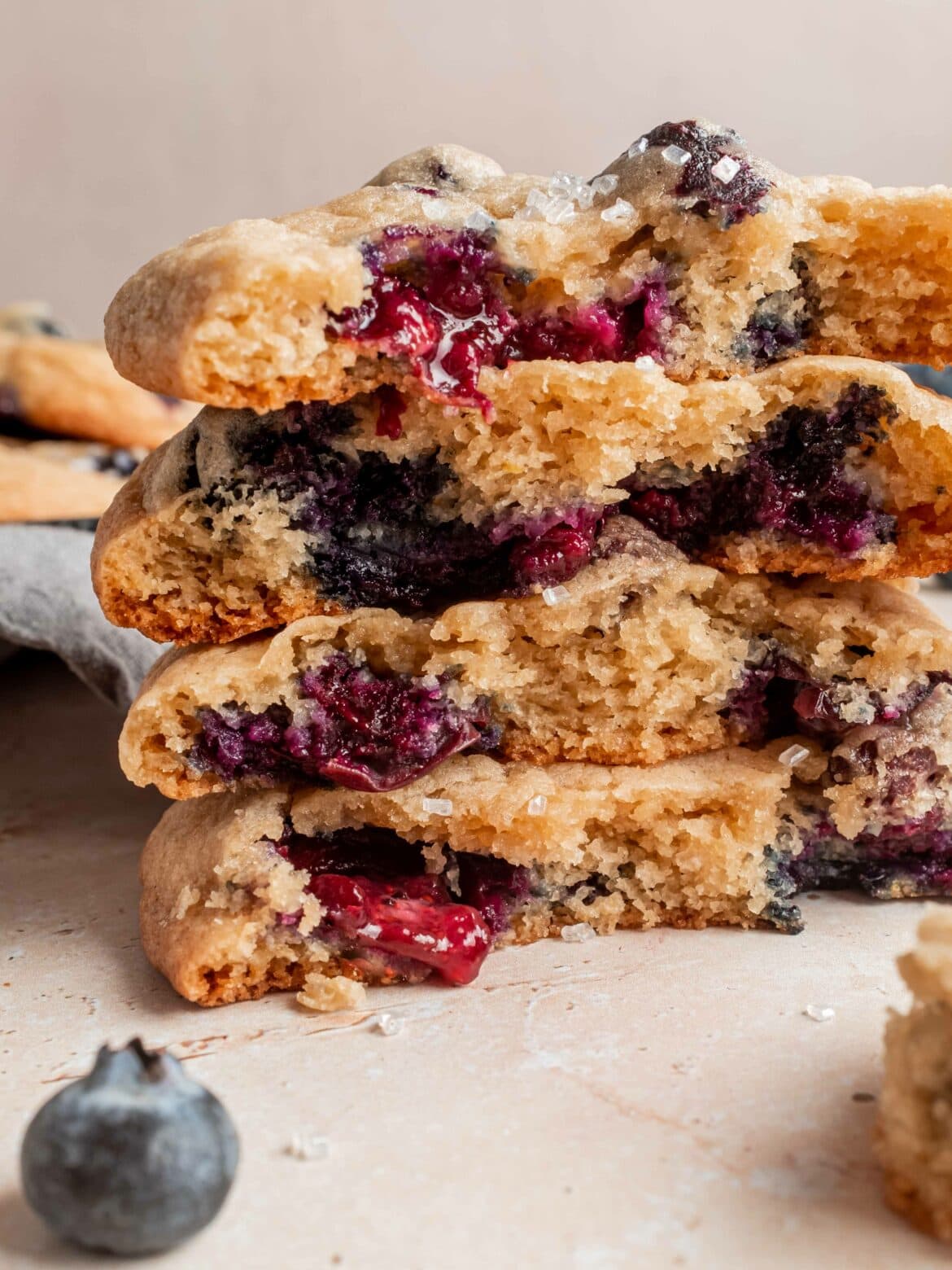 Lemon Blueberry Cookies - Whisked Away Kitchen