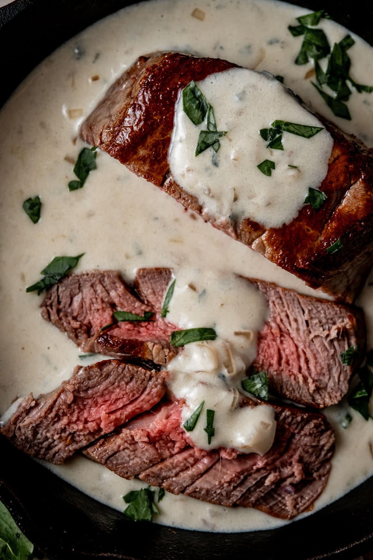 Filet Mignon with Blue Cheese Sauce - Whisked Away Kitchen