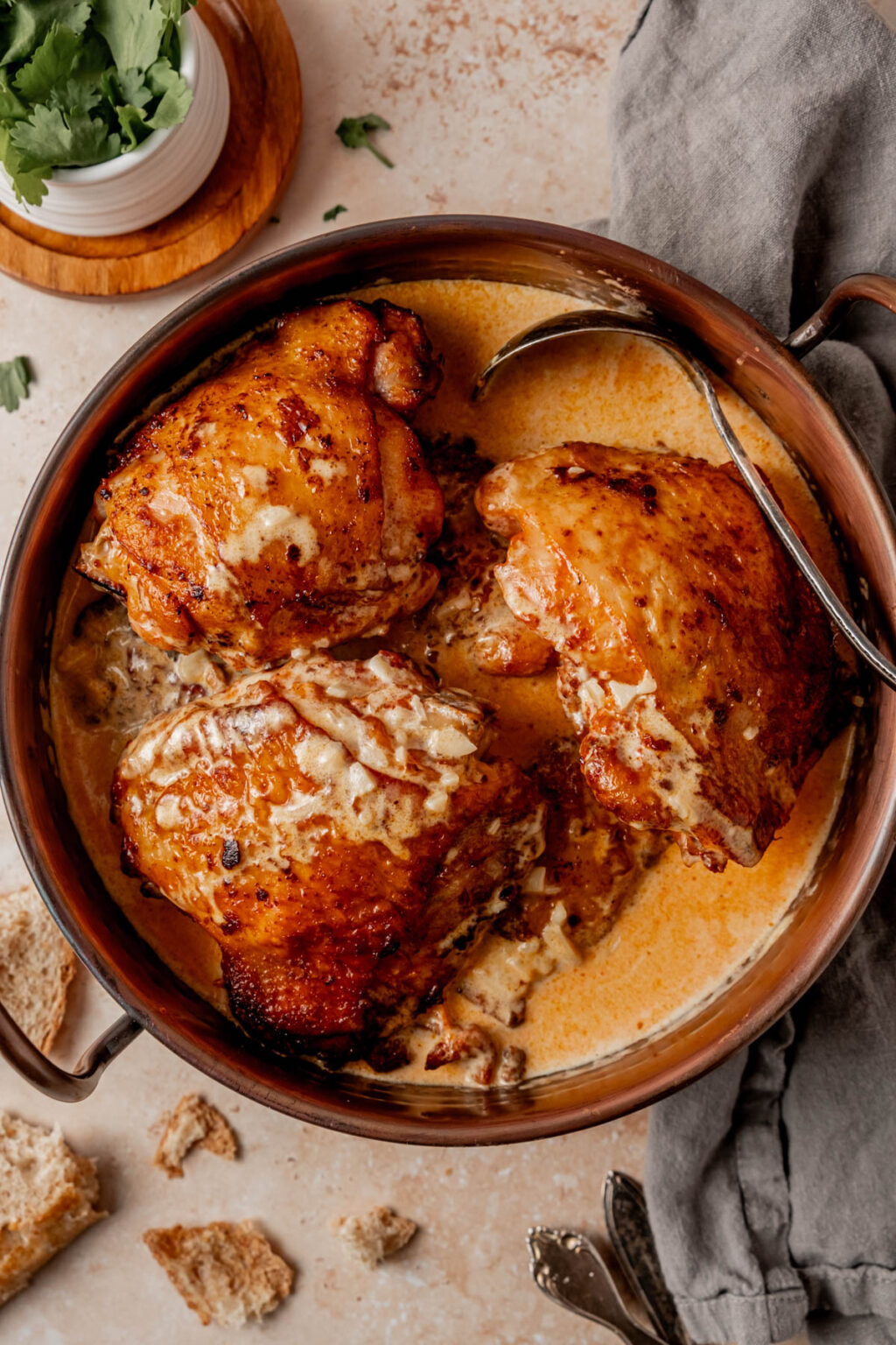 Shkmeruli (Georgian Chicken in Garlic Sauce) - Whisked Away Kitchen