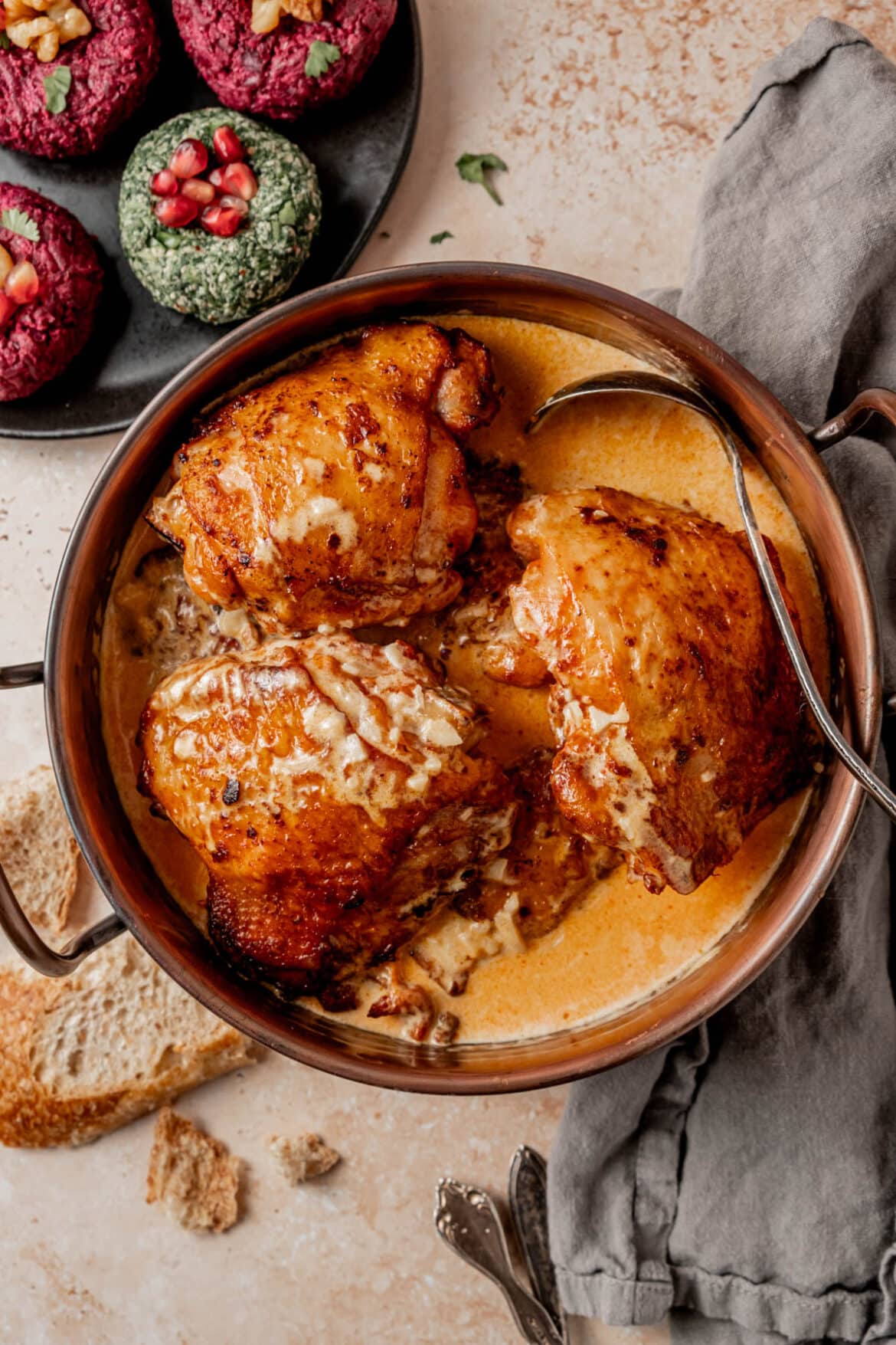 Shkmeruli (Georgian Chicken in Garlic Sauce) - Whisked Away Kitchen